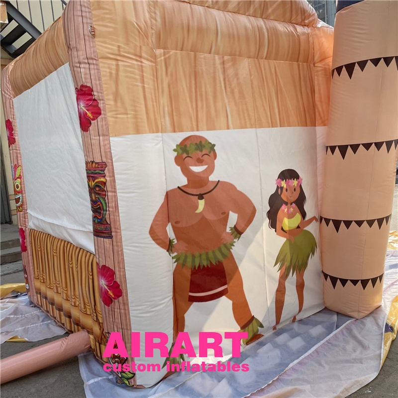 Portable inflatable Tiki bar for beach events decoration-AIRART