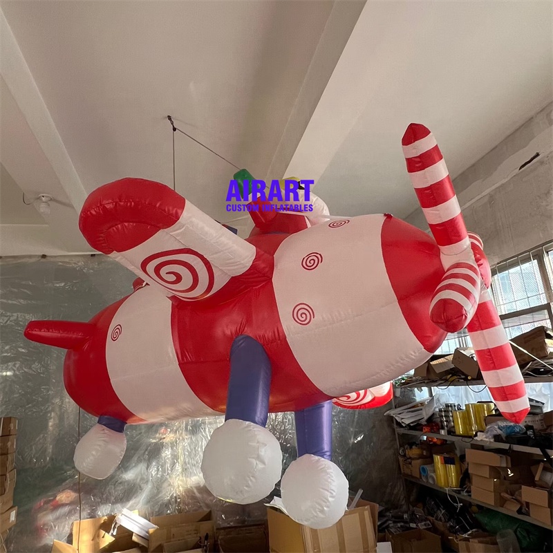 holiday decorative inflatable Santa Airplane Christmas Airblown ...
