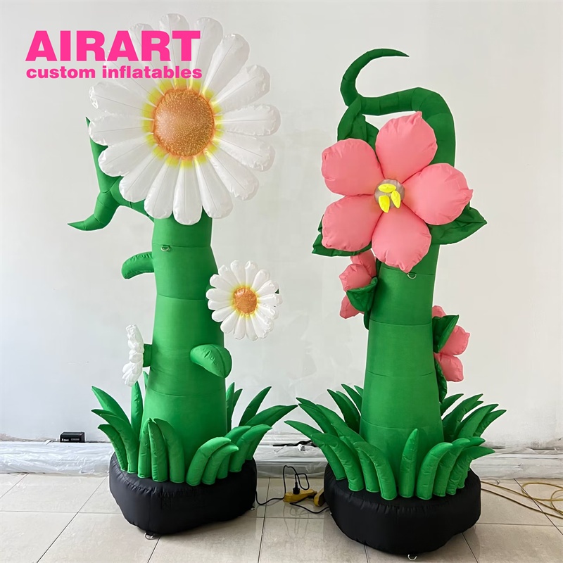 standing inflatable giant flowers inflatable stage decoration-AIRART