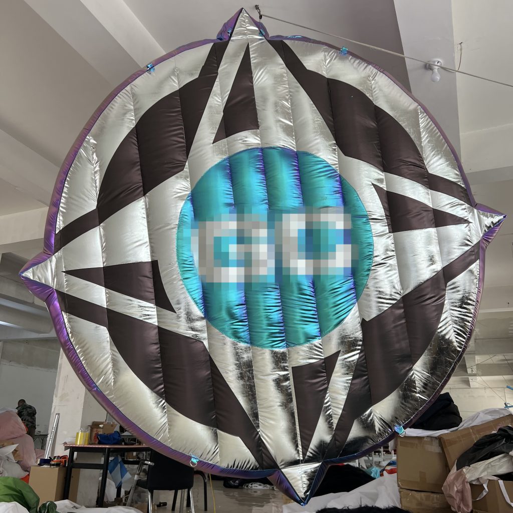 hanging inflatable logo board with led for advertising-AIRART