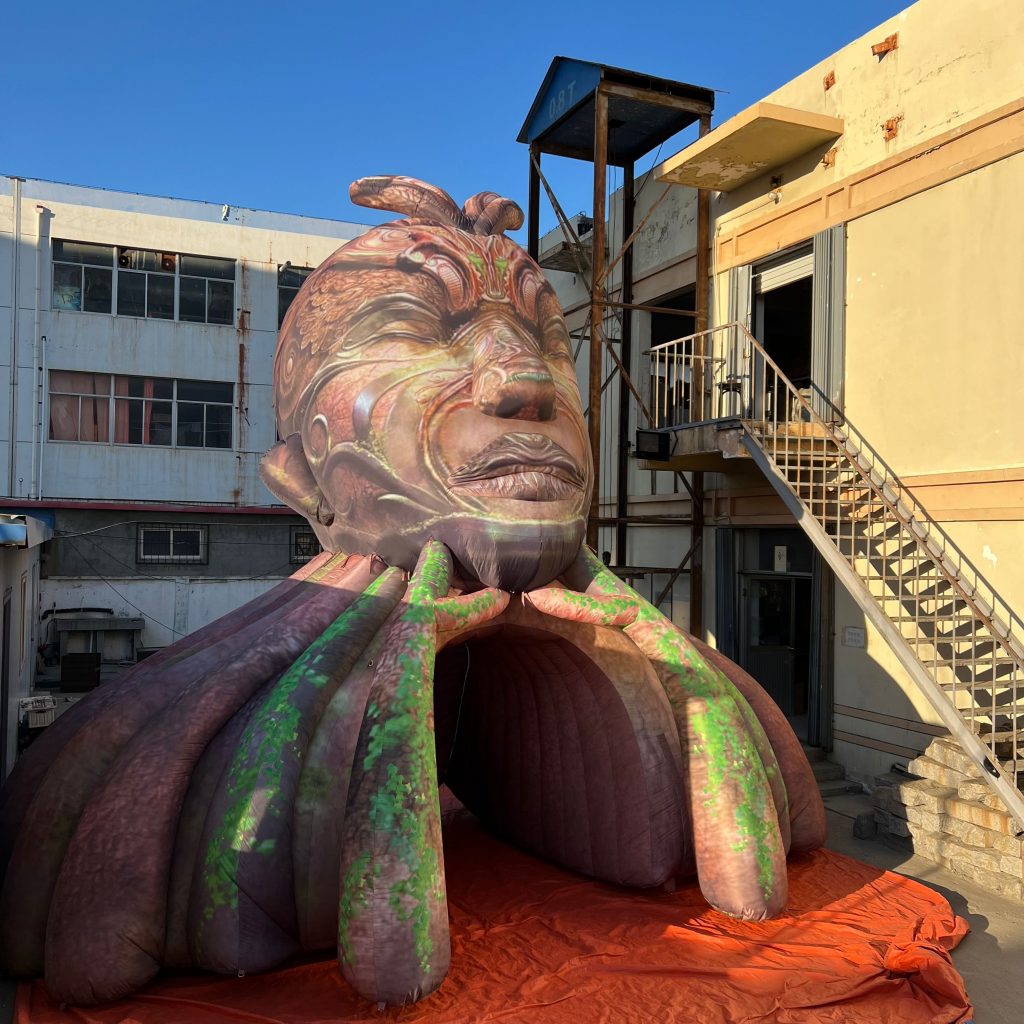 giant music festival inflatable DJ stage backdrop decorations-AIRART