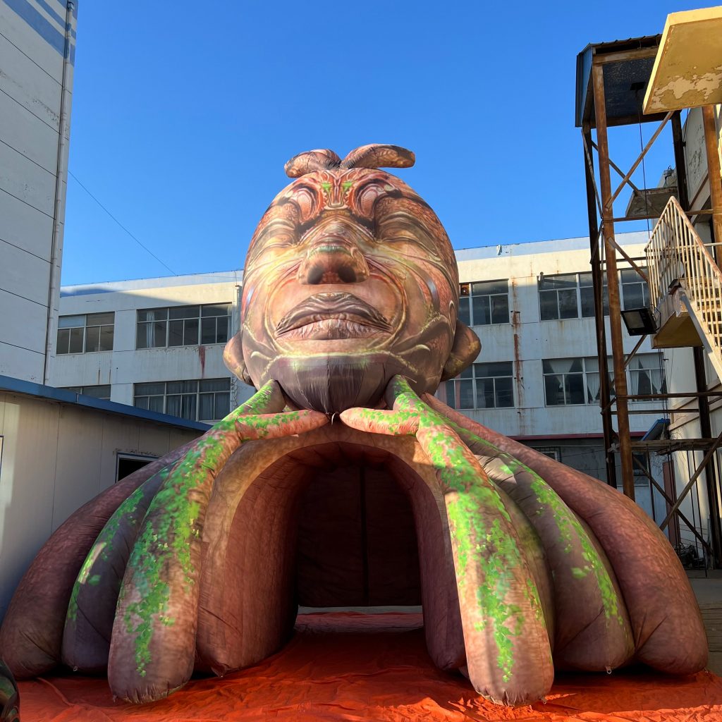 giant music festival inflatable DJ stage backdrop decorations-AIRART