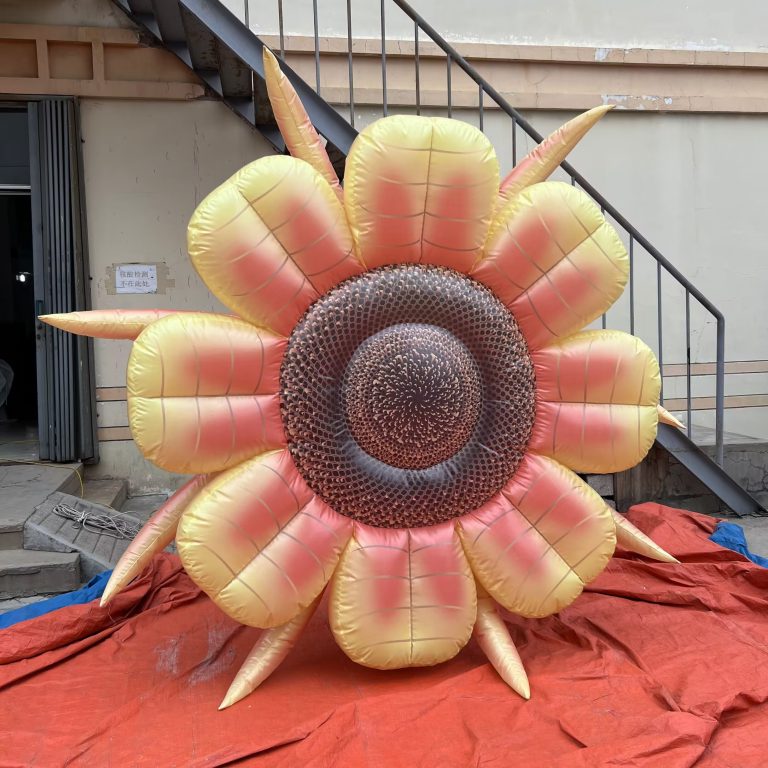 custom 2m inflatable sunflowers inflatable flower for event-AIRART