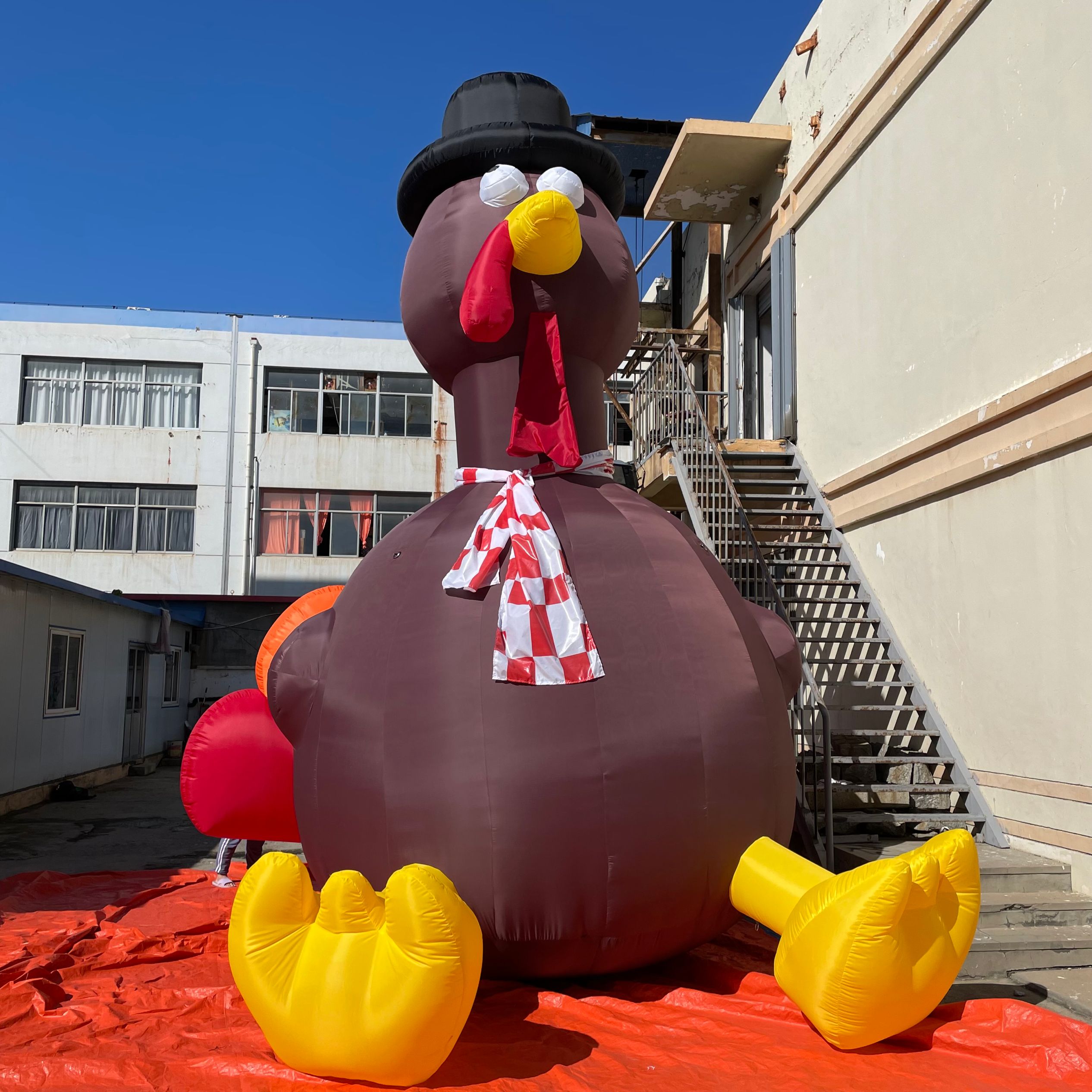 Giant Inflatable Turkey Yard Decoration at Penny Troche blog
