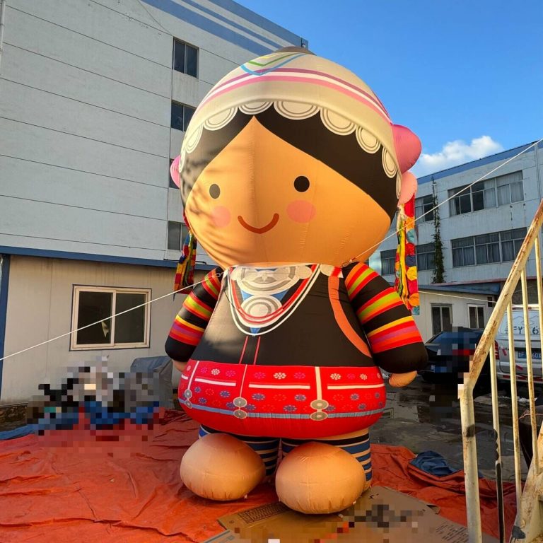 cute inflatable girl cartoon inflatable custom character - Aiyate