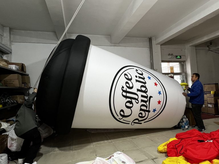 giant inflatable coffee cup simulation inflatable cup for advertising ...