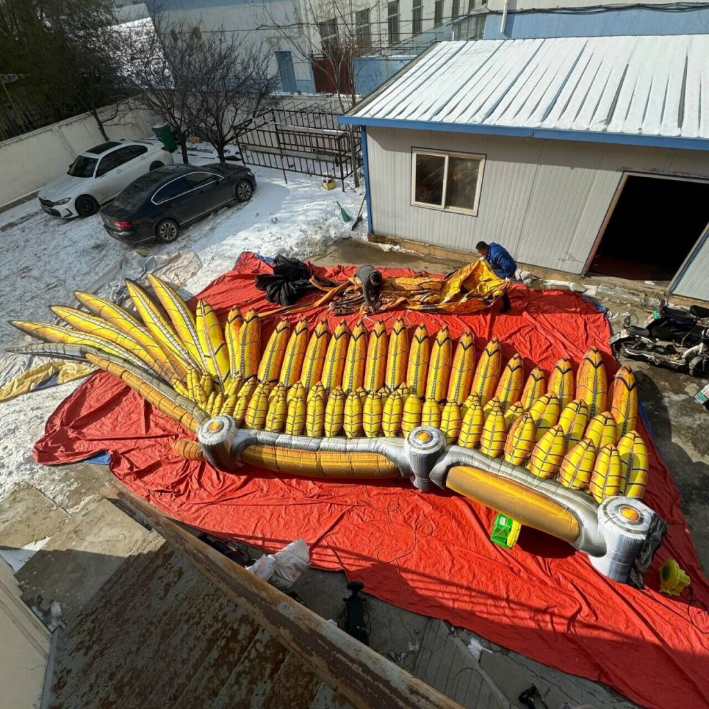 10m wide inflatable phenix wings giant inflatable phenix stage ...