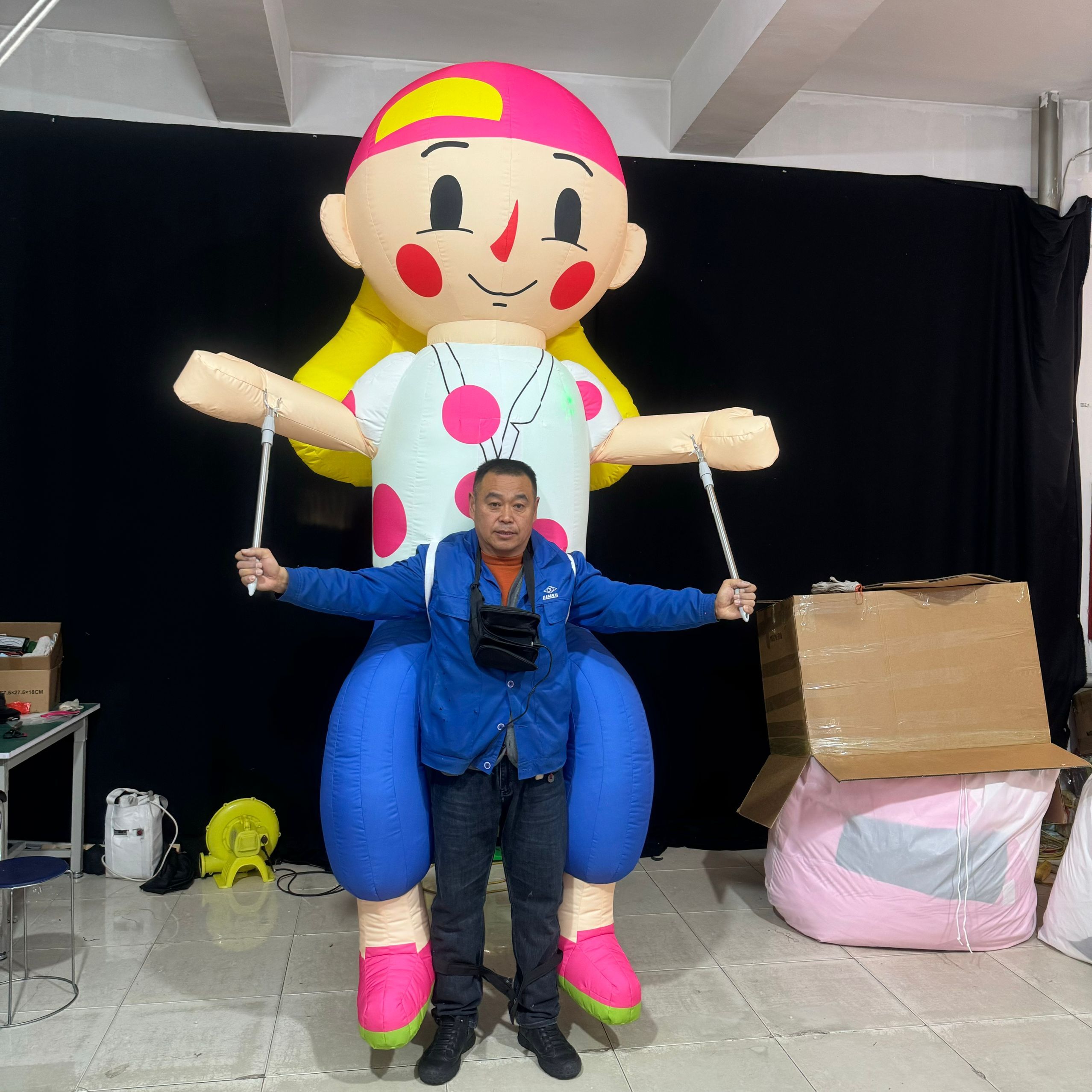 2.8m inflatable parade inflatable puppet inflatable girl puppet cartoon ...